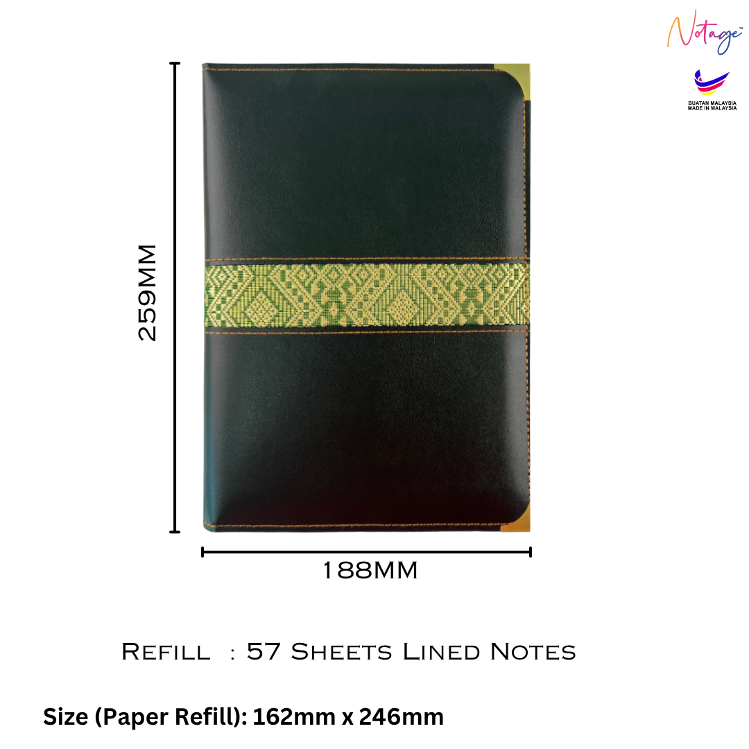 Large 2026 Songket Batik Notebook Planner Personal Diary Journal ...