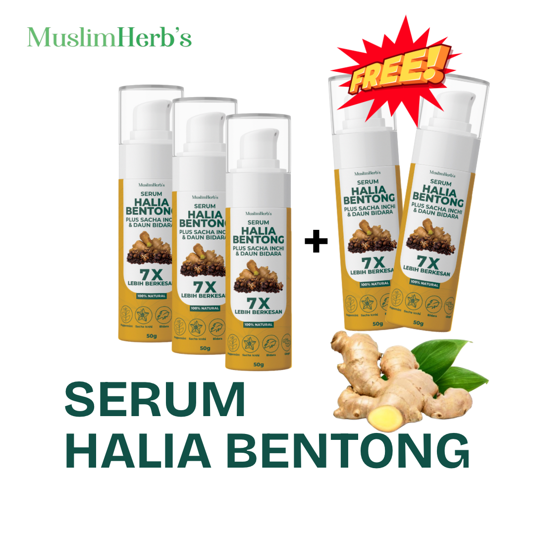🔥[100% ORIGINAL]🔥 MUSLIM HERB'S Serum Halia Bentong (5 BOTOL) | Shopee ...