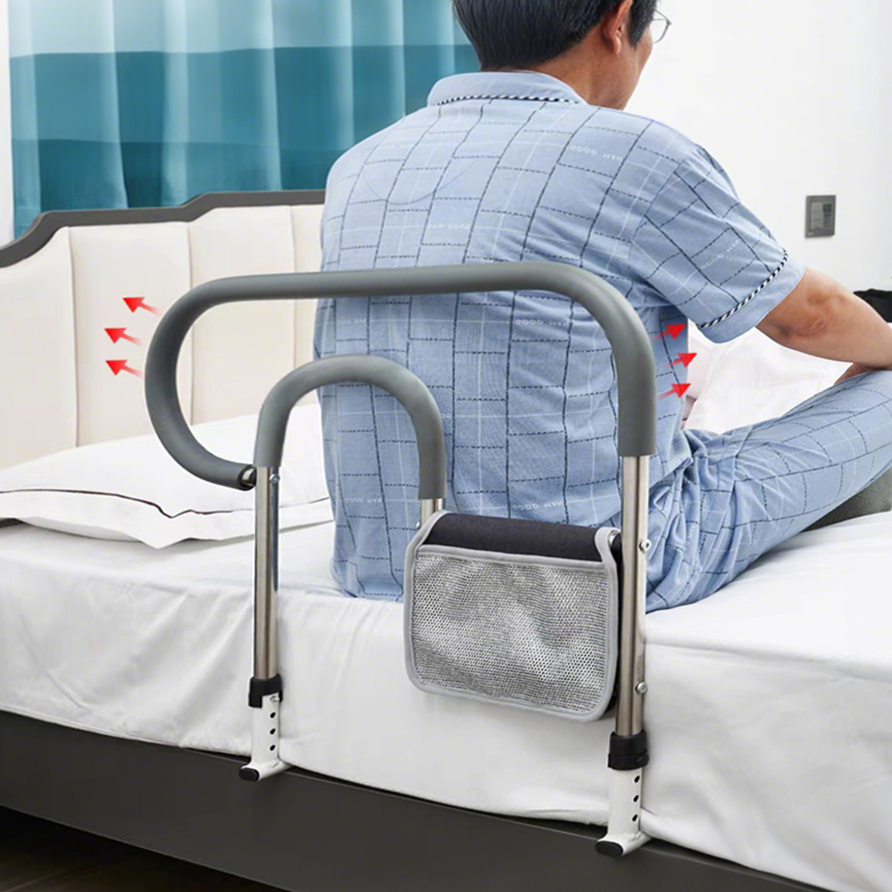 Safety Handle Bed Rail Guard For Elderly Get Up Assistive Bedside ...