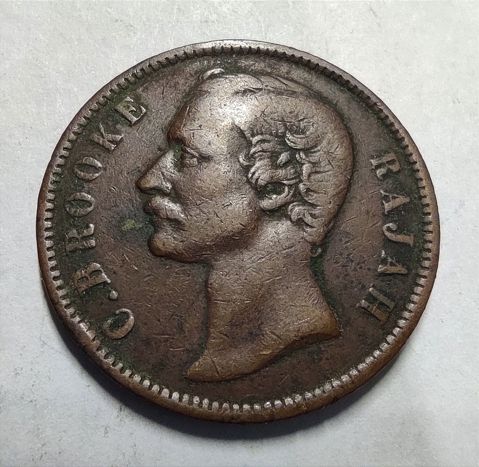 Sarawak Old Copper Coin - rajah Charles Brooke 1 Cent Year 1870 ...