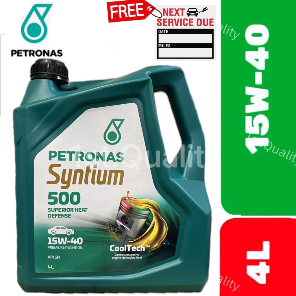 Petronas SN/CF 15W40 Premium Mineral Engine Oil (4L)-5000KM Proton ...
