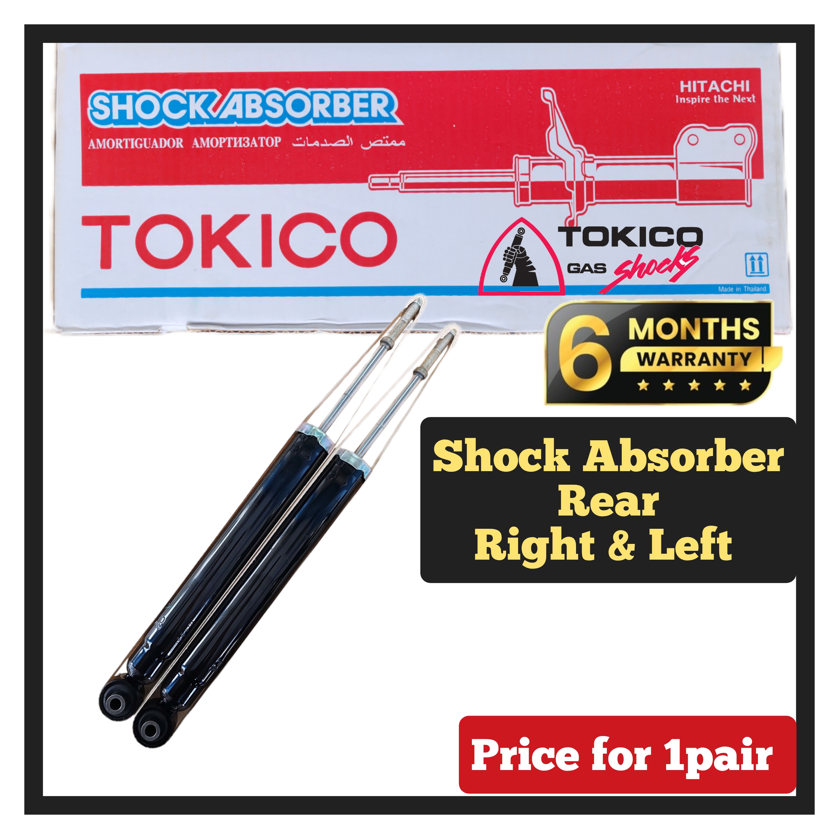 (WARRANTY 6MONTH) TOKICO THAILAND SHOCK ABSORBER HONDA CIVIC ES 2.0 S5G ...