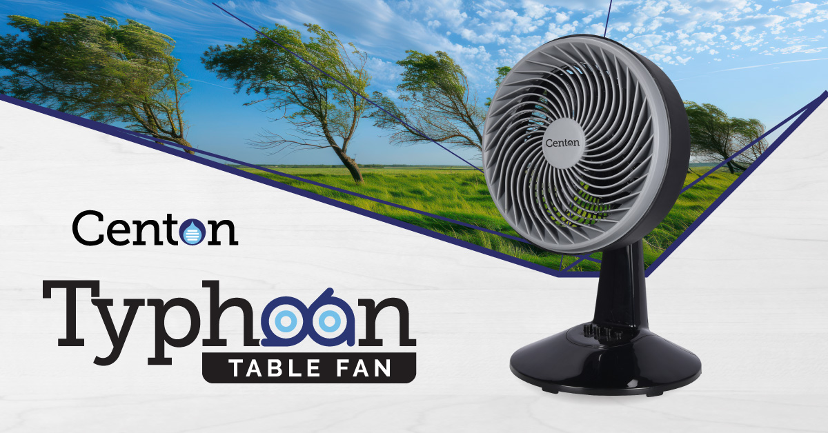 CENTON Powerful Turbo 5 Blades Table Fan - Typhoon Series | Shopee Malaysia