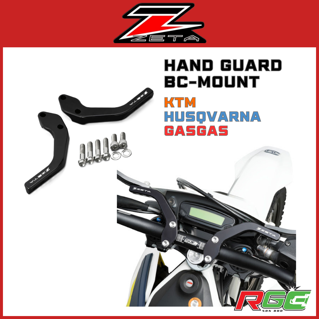 ZETA PRO ARMOR HAND GUARD SET MOUNT BC KIT X3 PROTECTORS KTM HUSQVARNA ...