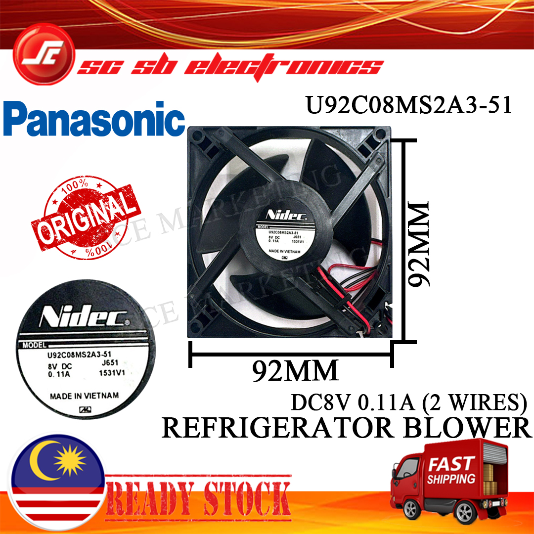 ORIGINAL PANASONIC REFRIGERATOR NIDEC FOR FRIDGE FREEZER FAN MOTOR ...
