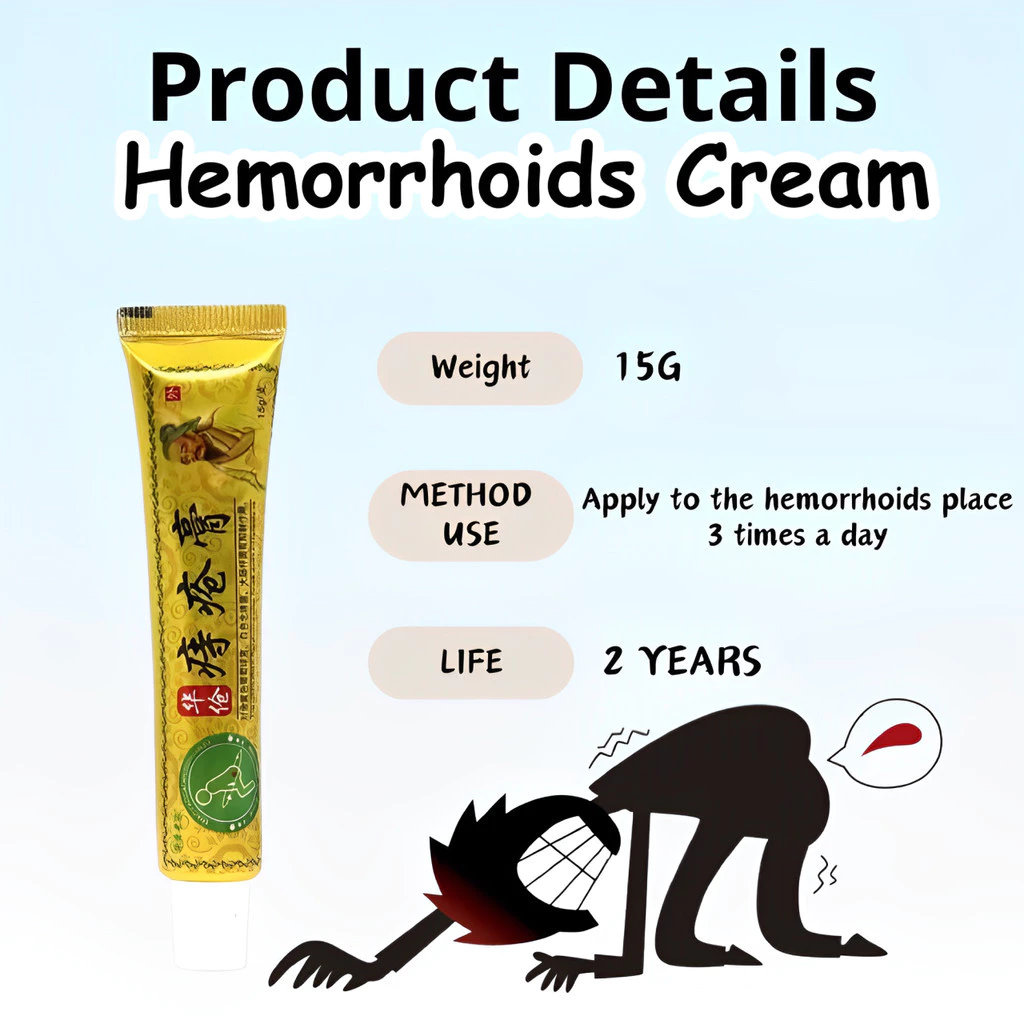 Hemorrhoids Cream Krim Sapu Buasir For External Use Piles Cream Ubat ...
