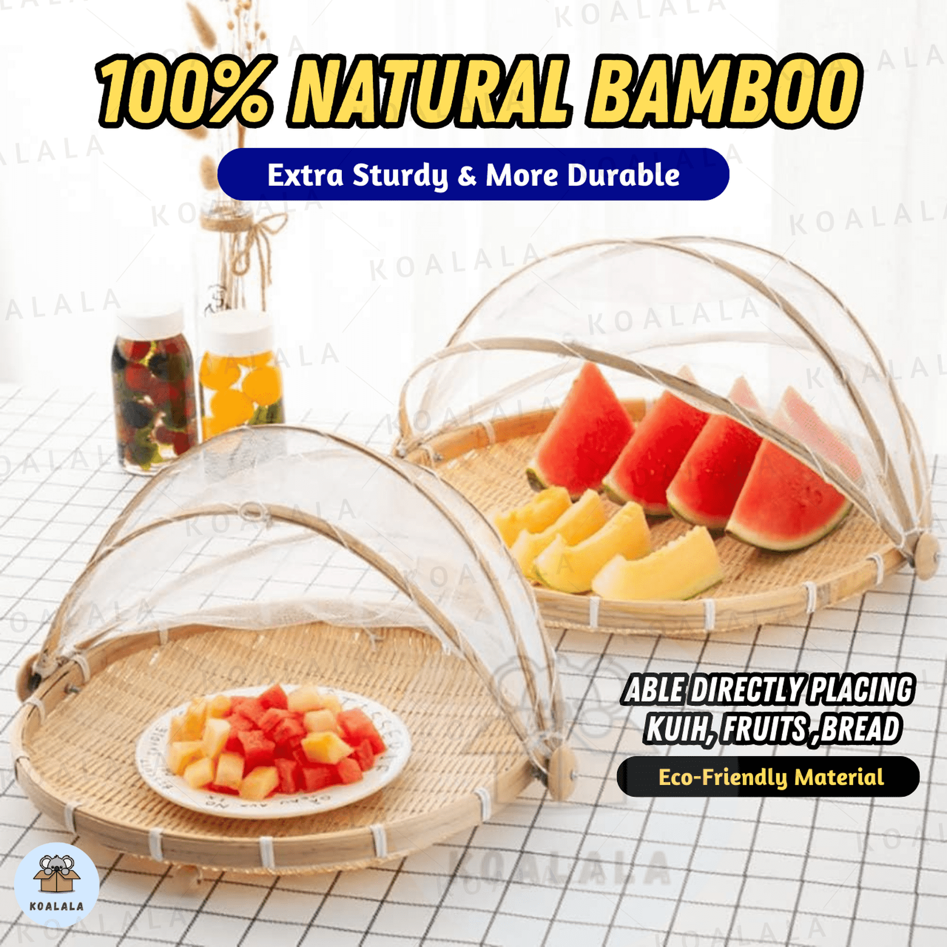 Bamboo Serving Tent Cover Bamboo Food Cover Display Serving Hood Dulang ...