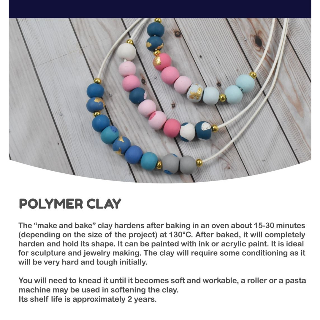 Nara Oven-Bake High Quality Polymer Clay 55gm - DIY Jewelry Making ...