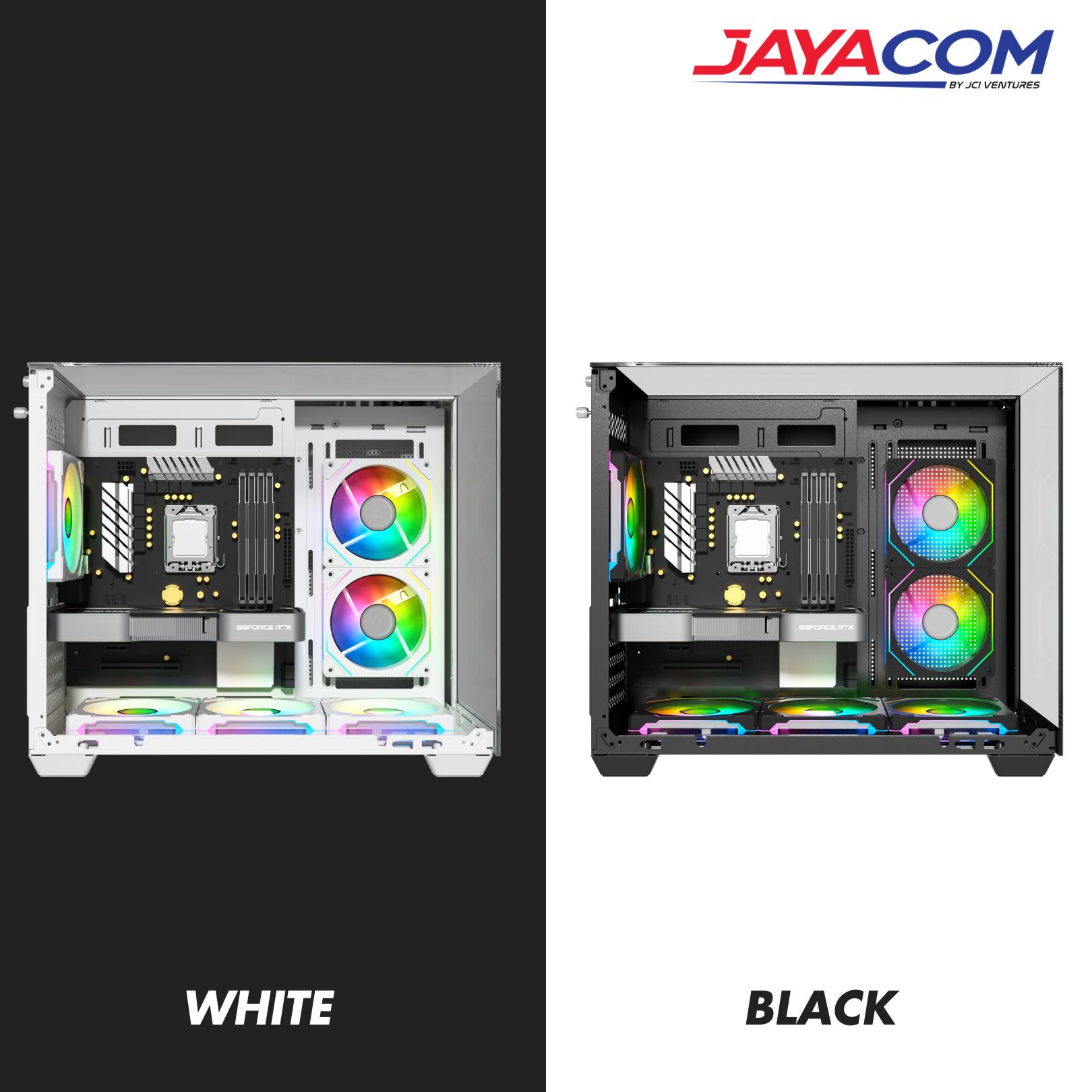 Invasion M-ATX Genesis-M Casing Chassis – Black / White (Free 4x 120mm ...