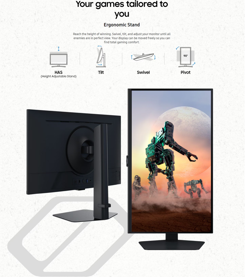 Samsung 27 /32'' Odyssey G50D Gaming Monitor (IPS PANEL /QHD 2560x1440/180Hz/1ms/AMD FREE SYNC ...
