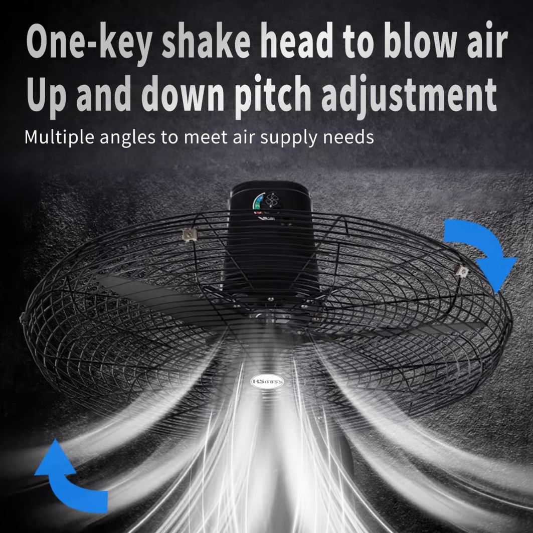BSBOSS Industrial Heavy Duty Fan - Wall Fan/Stand Fan/Commercial Stand ...