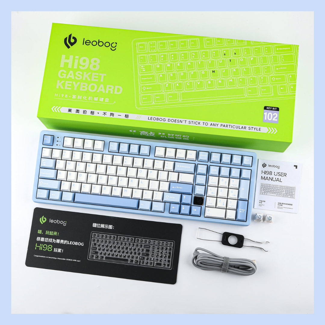 LEOBOG Hi98 Mechanical Keyboard Aluminum Alloy Wired 98% 101keys RGB ...