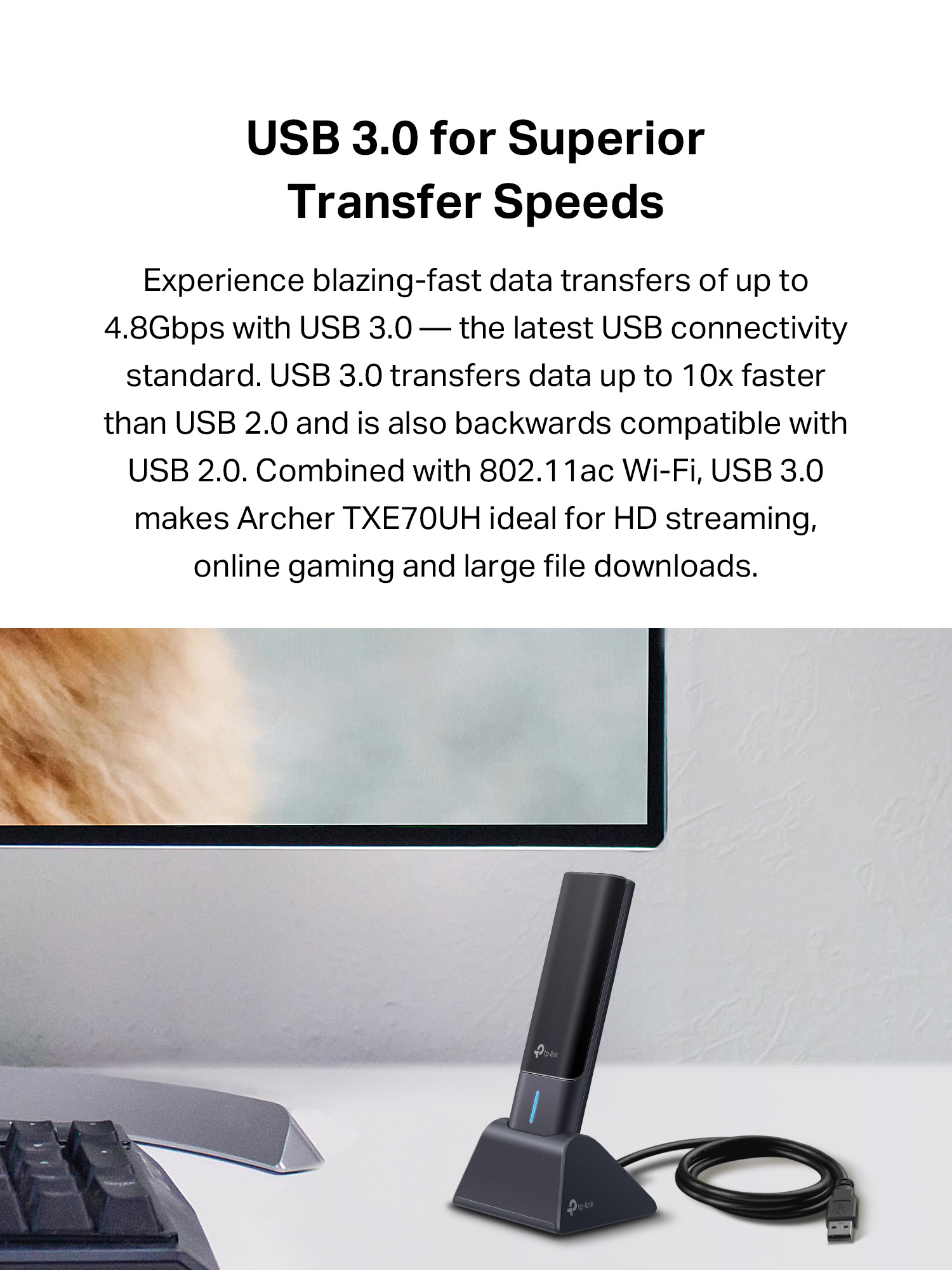 TP-Link Archer TXE70UH Tri-band WiFi 6E High Gain AXE5400/ TXE50UH ...