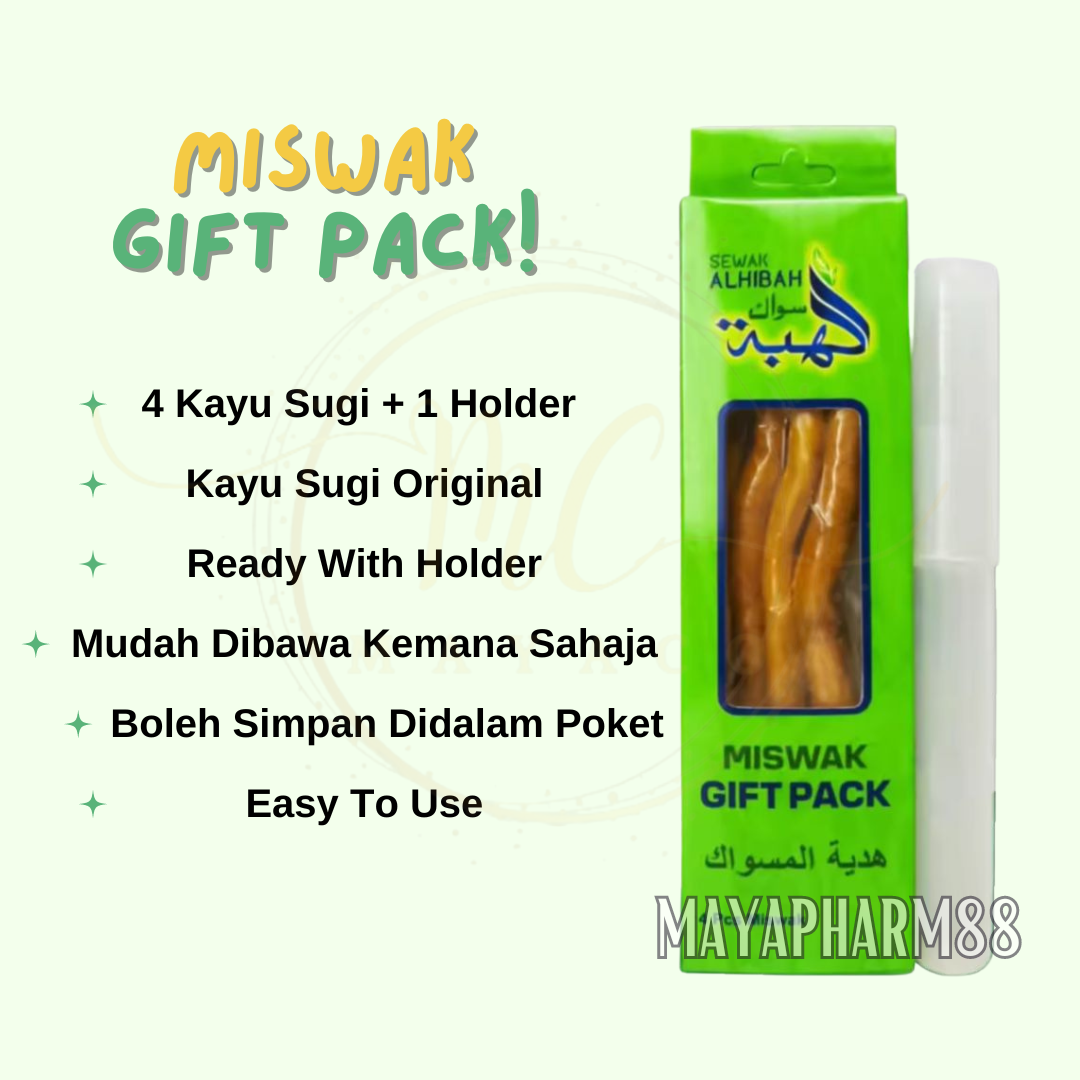 Miswak Al-HIBAH / Kayu Sugi READY STOCK Organic Toothbrush Miswak Gift ...