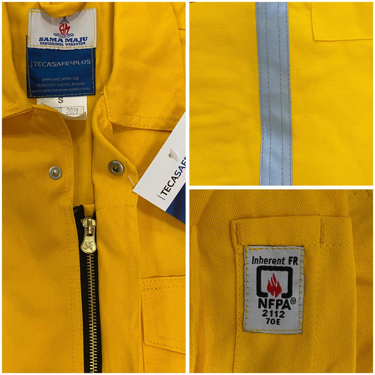 Tencate Tecasafe plus 700 Petronas Spec inherent FR coverall (FRC) with ...