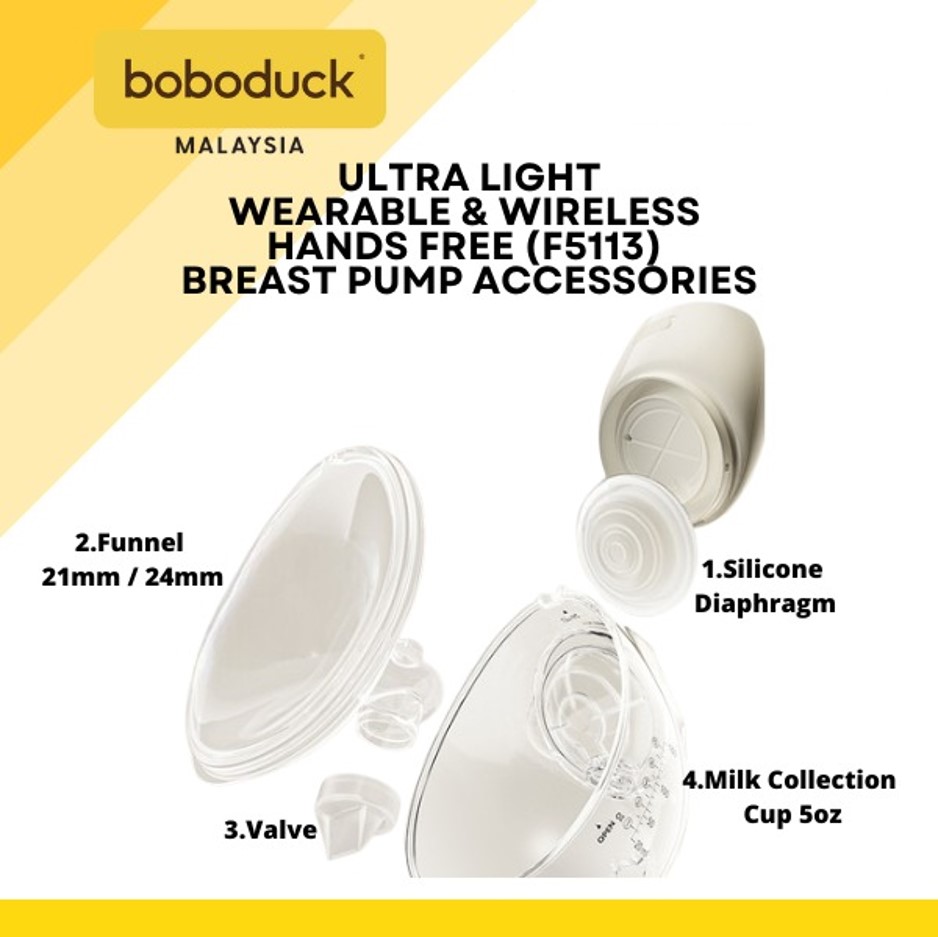 Boboduck Gianna / SlimFlow Wearable, Handsfree Breast Pump Spare Part ...