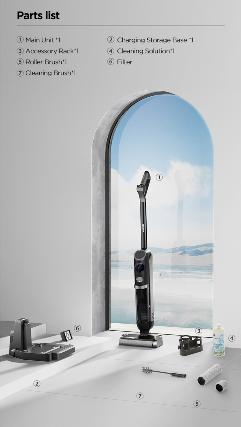 Midea MVC-X10 Floor Washer / Wet & Dry Cordless Vacuum Cleaner With ...