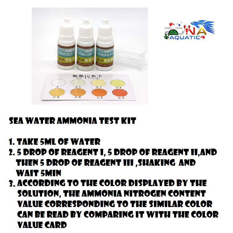 READY STOCK | WATER QUALITY TEST KIT REAGENT | AMMONIA | HARDNESS | PH ...