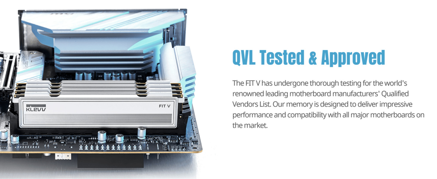KLEVV FIT V DDR5 32GB (2x16GB) 6000MHz CL28 & CL30 & CL32 1.35V Gaming ...