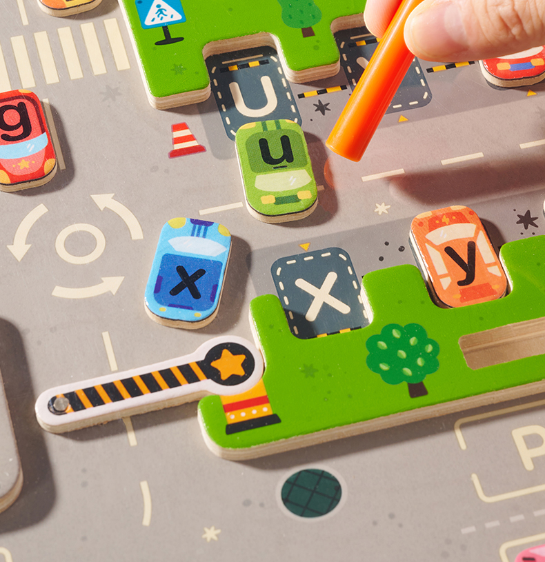 Mideer Magnetic Uppercase & lowercase alphabet Recognition Maze ...