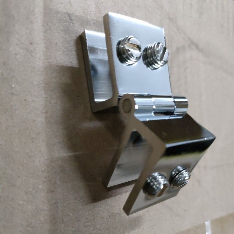 Showcase clip 90 door clip glass hinge glass clamp furniture engsel ...