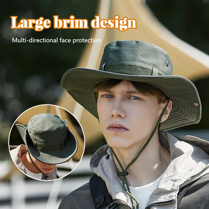 Unisex Camping Hat Hiking Hat Summer Fisherman Hat Hiking Bucket Hat ...