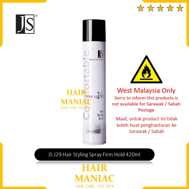 (West Malaysia Only) JS Exclusive (29) Hair Styling Spray Hairspray ...
