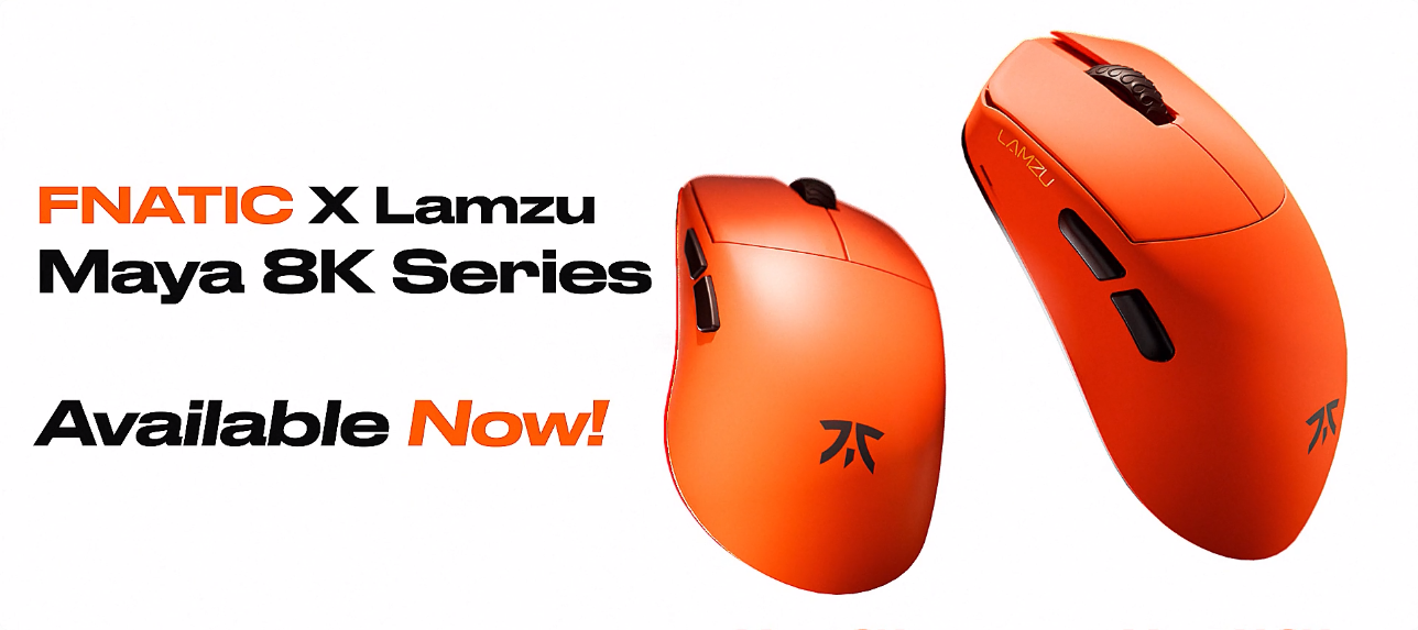 Fnatic Gear x Lamzu MAYA & MAYA X 8K -FNATIC SPECIAL EDITION 8000Hz ...