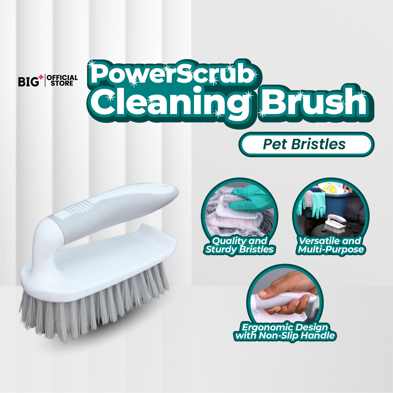 [Shopee Choice] BIG+ Heavy Duty Floor Cleaning Brush Stiff Bristles ...