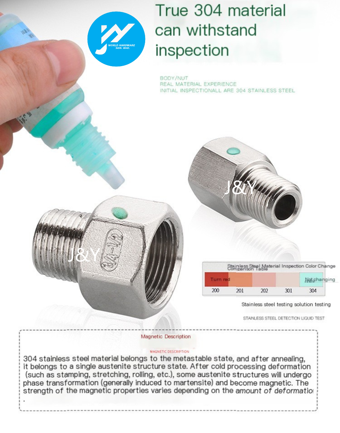 SUS 304 Connector Extension Plumbing Fitting Water Pipe Thread Joint ...