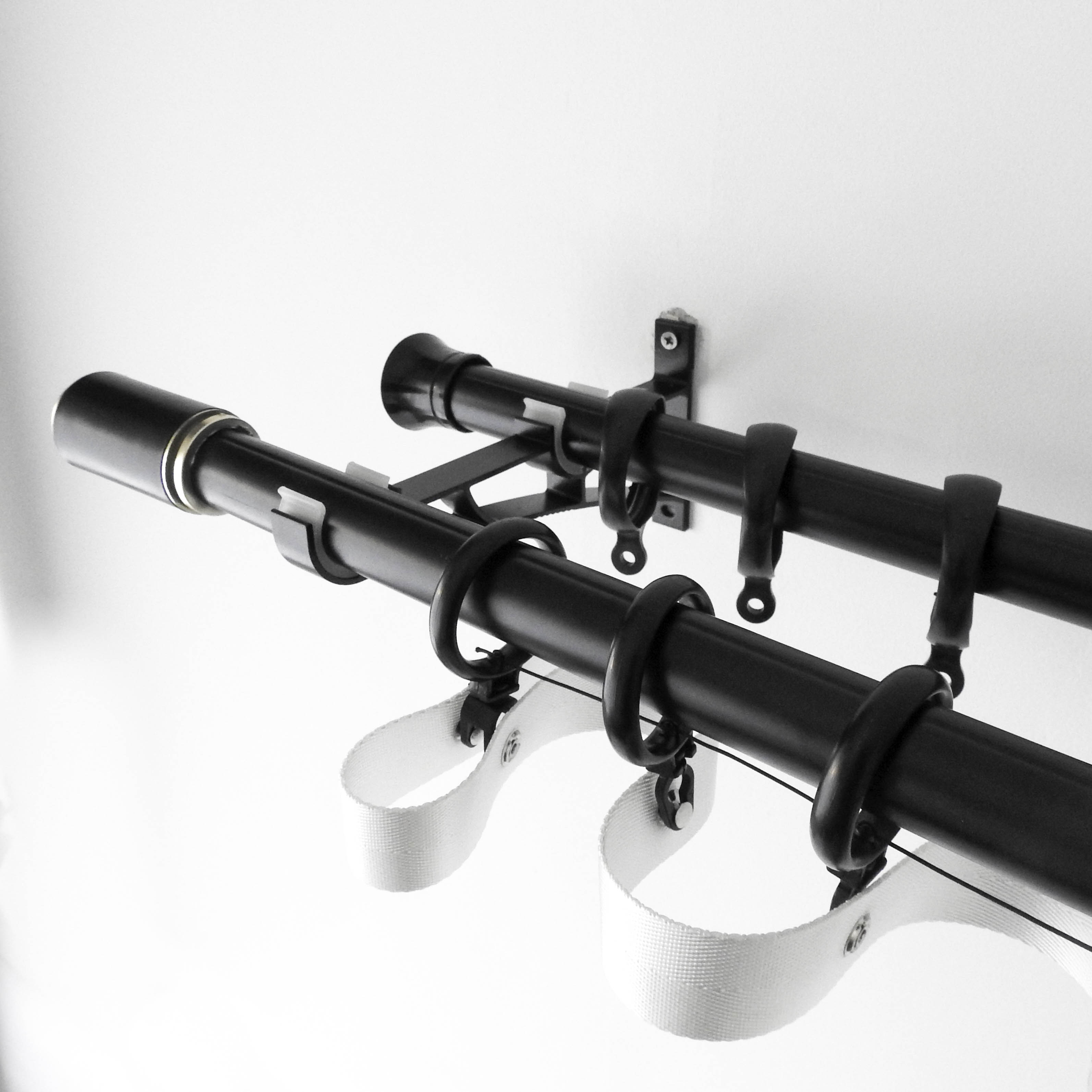 Jurudecor Elegance Duo 28mm Double Rod - S Fold + Hook Type/ Ripple ...