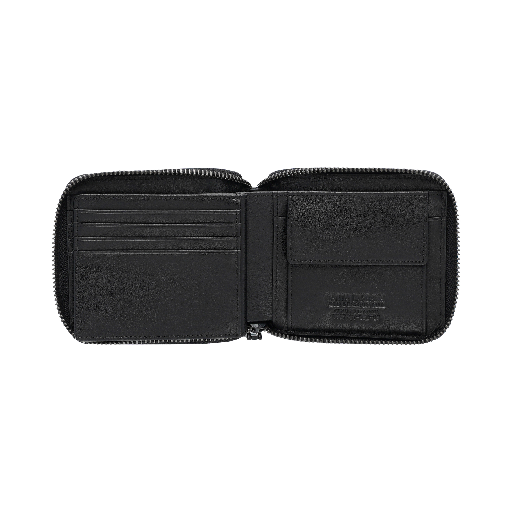 Santa Barbara Polo & Racquet Club Men's RFID Zipped Mid Flap Wallet ...