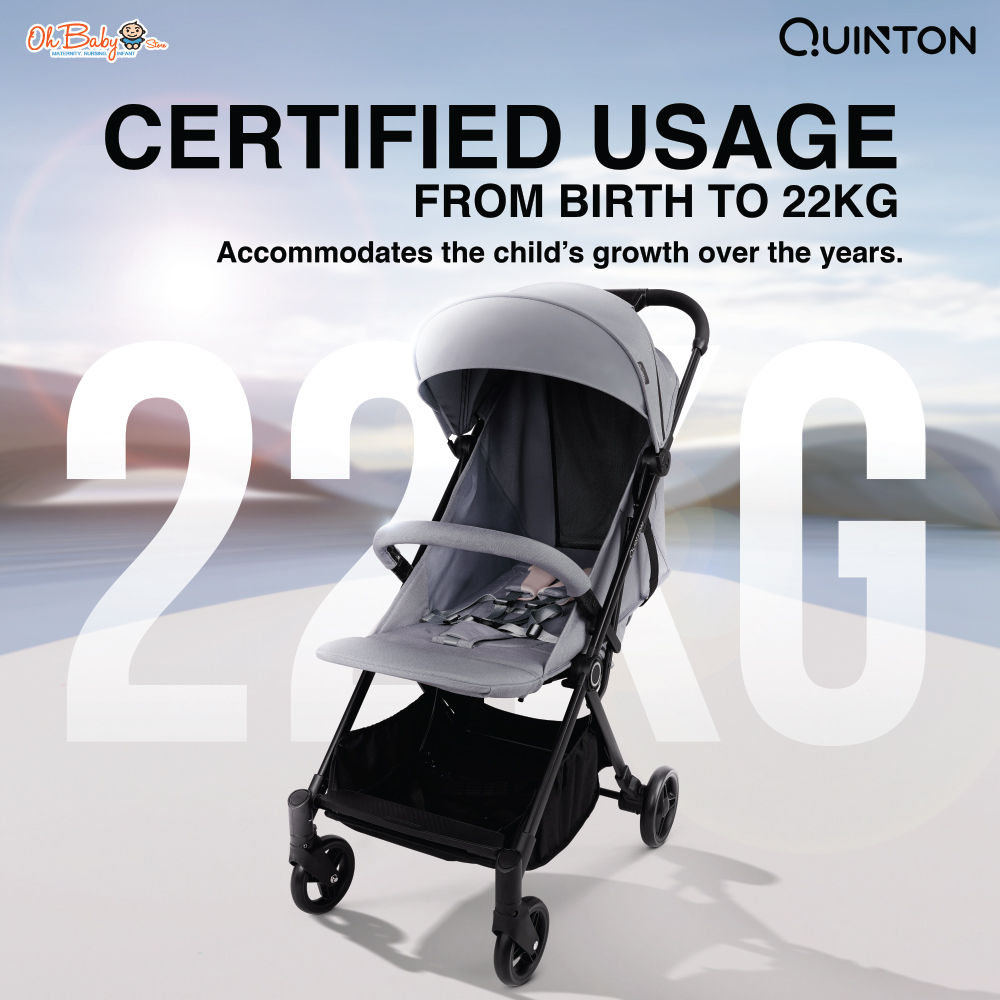 Quinton Light+ Auto Fold Stroller (0-22kg) | Shopee Malaysia