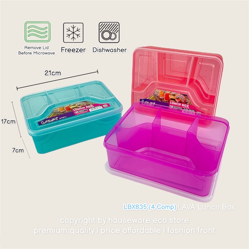 LAVA Lunch Box Food Storage Container BPA FREE / Bekas Makanan LBX787 ...