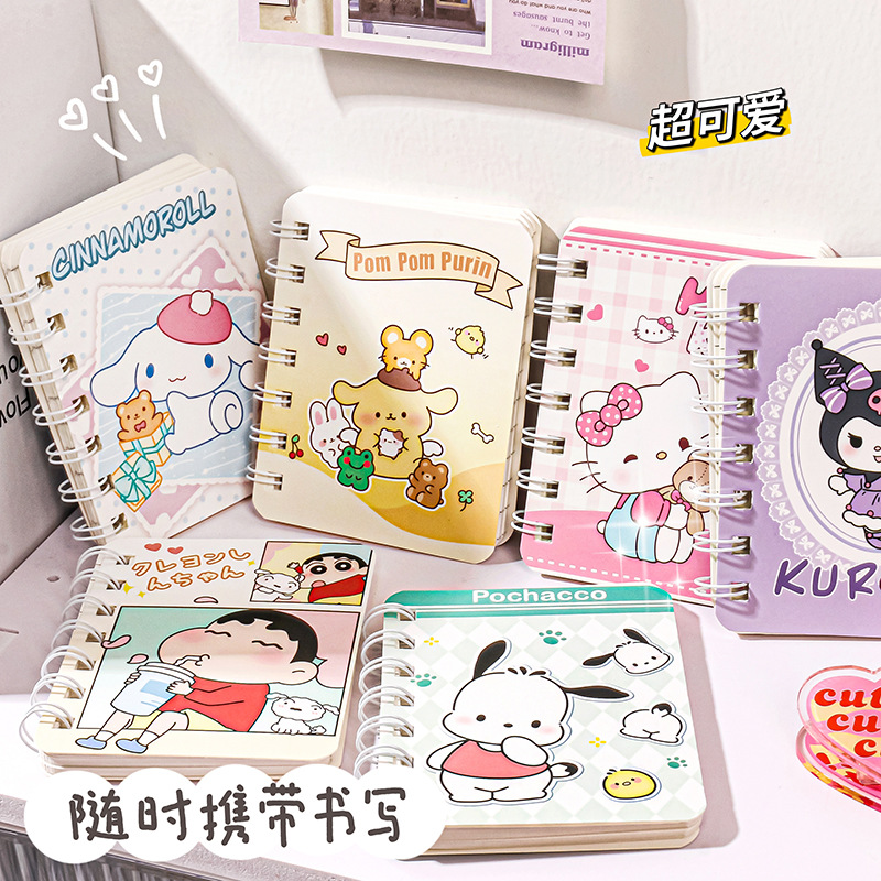 Whitespace Cute Sanrio Mini Ring Notebook Kids Small Book Buku Nota ...
