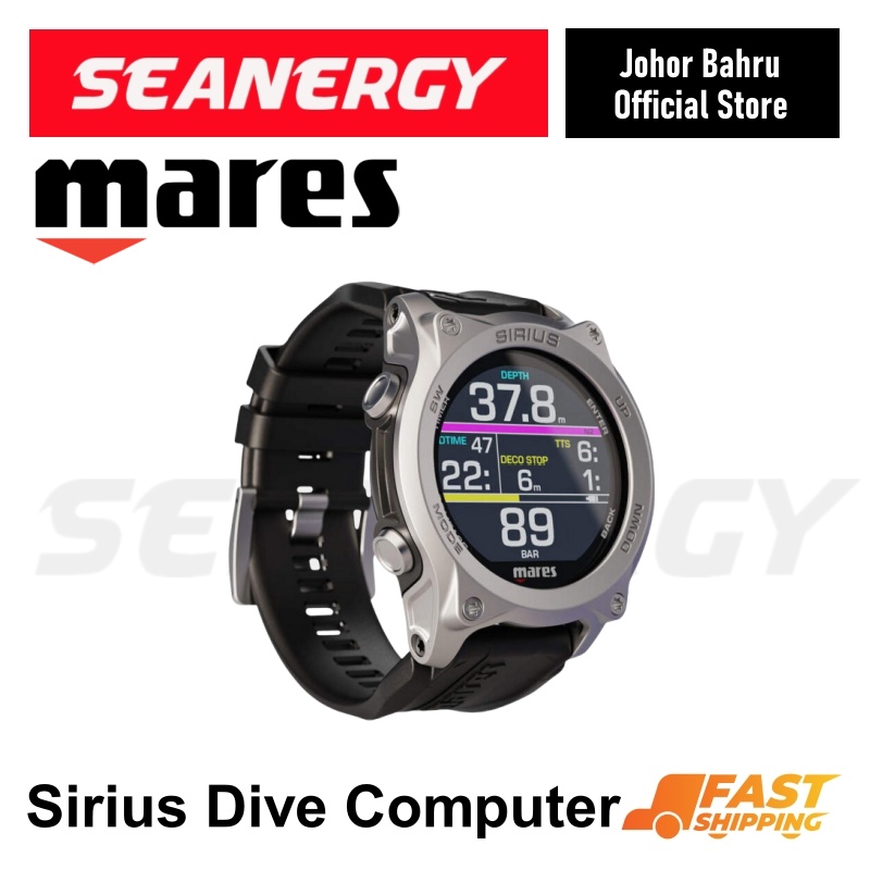 Mares Sirius Dive Computer for Scuba Diving Tech Diving Nitrox Trimix ...