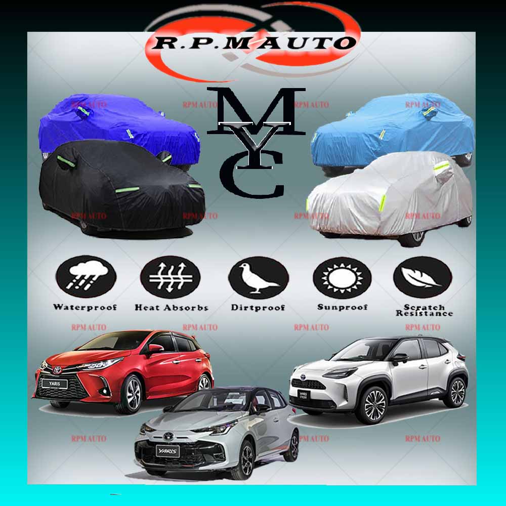 3Layer Car cover YMC Super-Premium TOYOTA YARIS Protector Waterproof ...