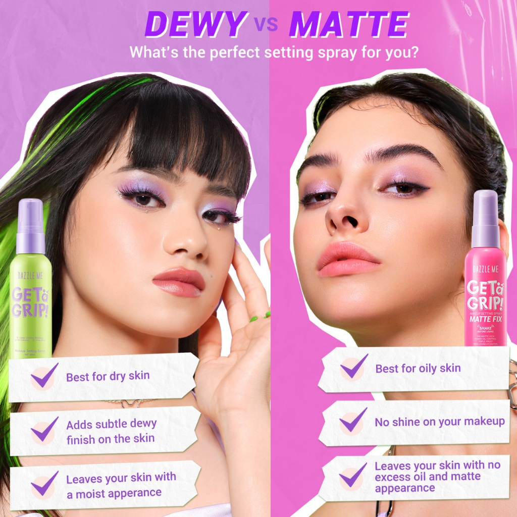 [Travel Friendly!] DAZZLE ME Satisfaction Bundle Setting Spray Dewy And ...