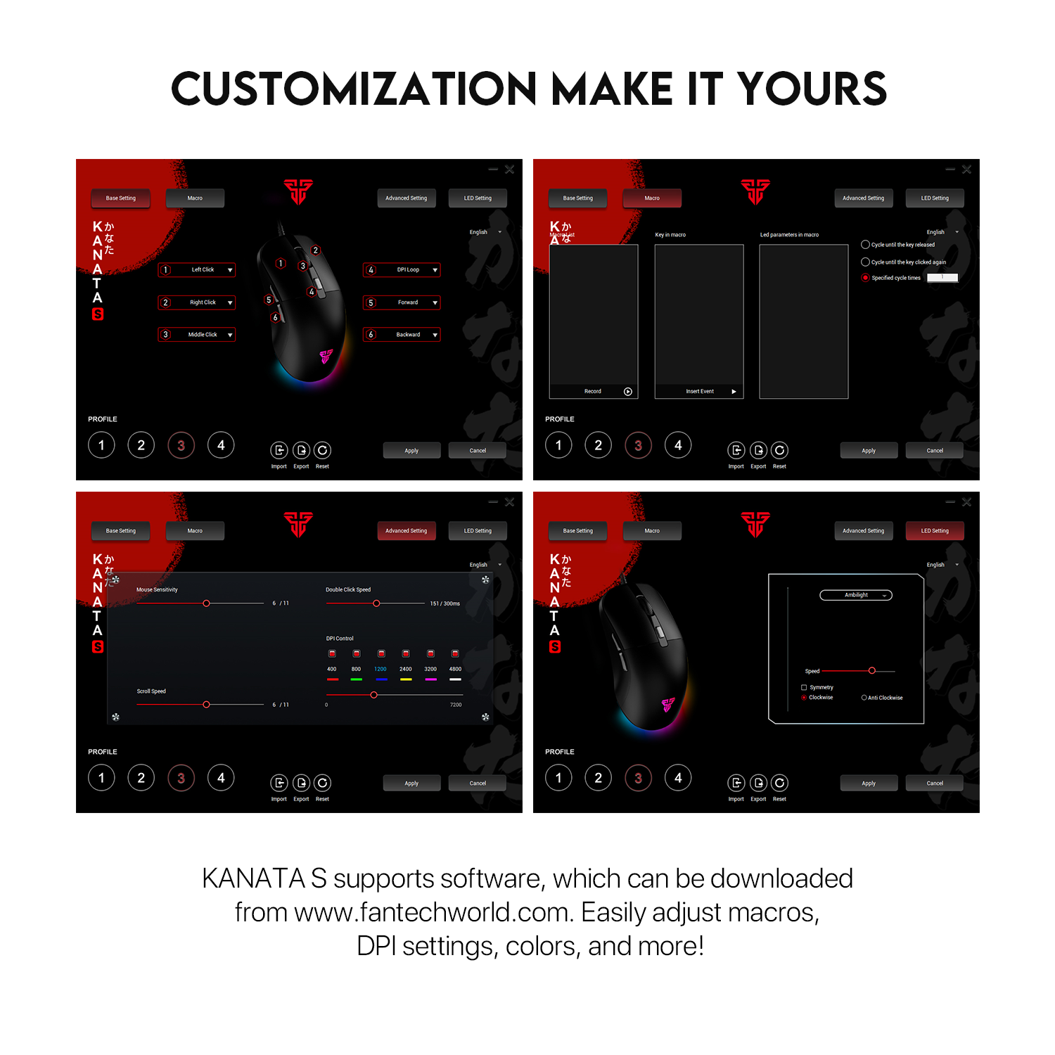 Fantech Kanata VX9 / VX9S Gaming Mouse 6D Light weight Macro Programmable 滑鼠,游戏鼠标 | Shopee Malaysia