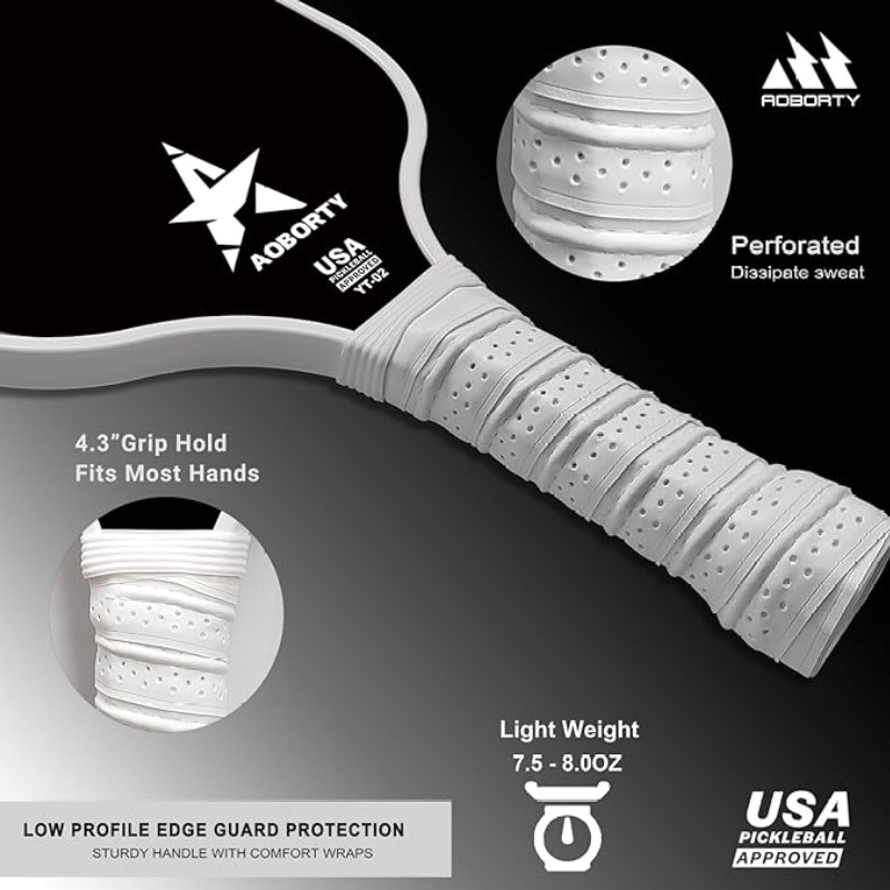 Professional Carbon Fiber PickleBall Paddles with USAPA Approved ...