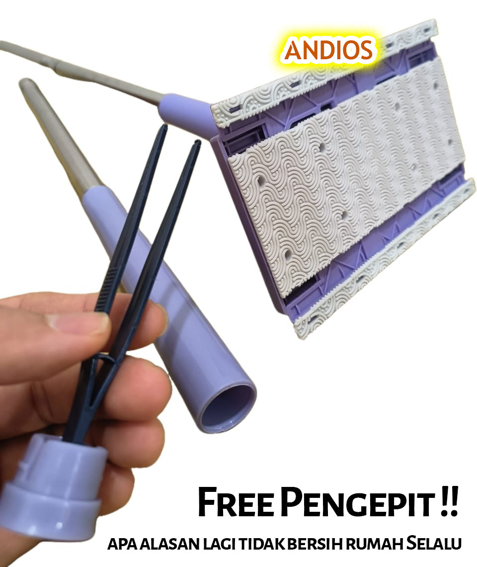 ANDIOS Mop Klip Tisu Basah Pakai Buang Kelip Magik Wet Tissue Lekat ...