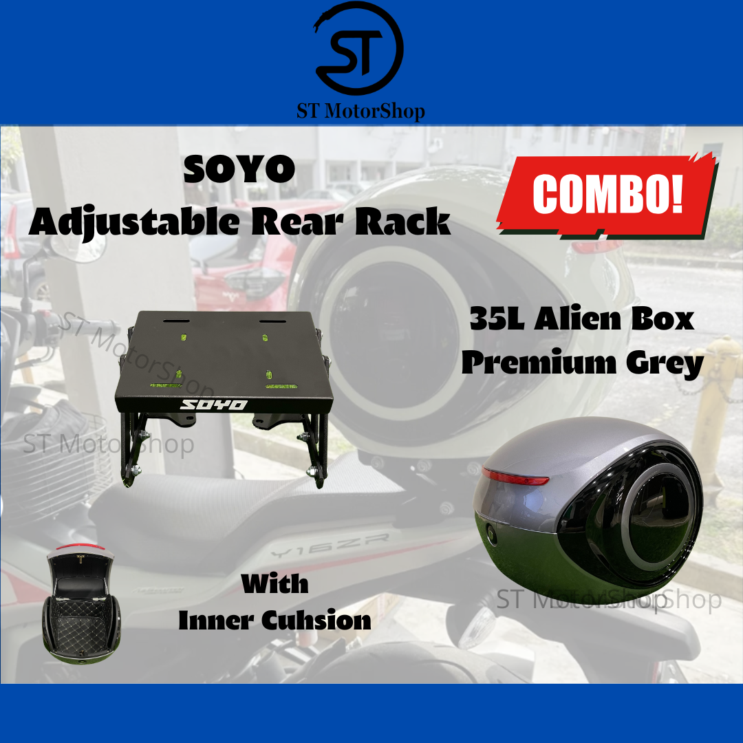 SOYO Rack Lipat Alien Tail Box Siput Motorcycle Box Adjustable Rear ...