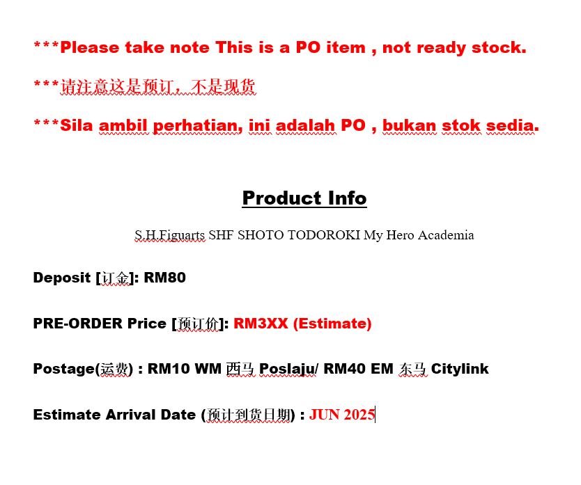 Bandai S.H.Figuarts SHF SHOTO TODOROKI My Hero Academia | Shopee Malaysia