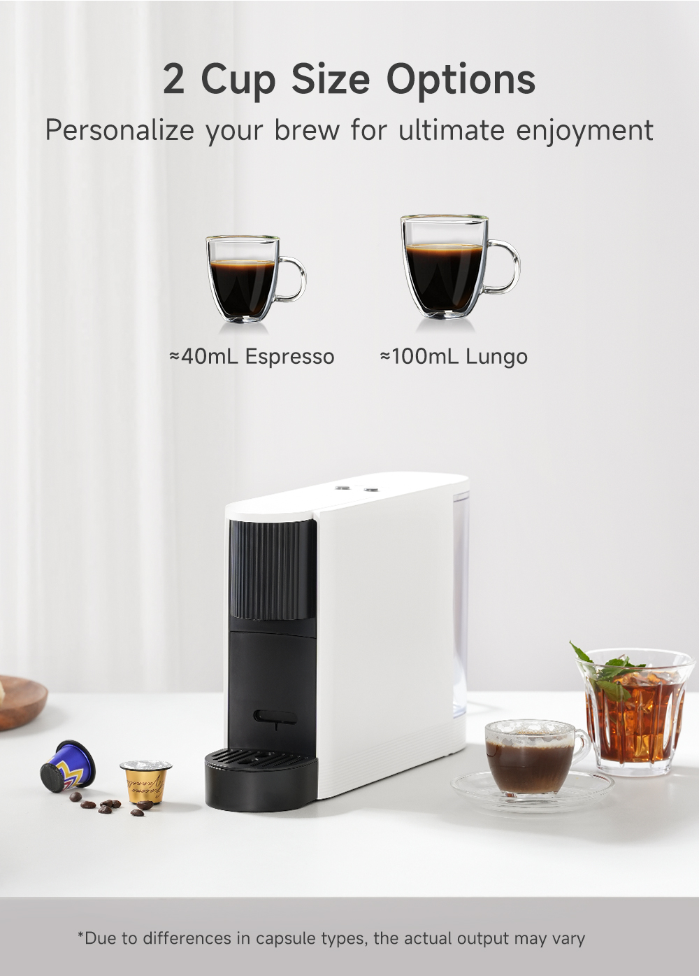Simplus Coffee Maker Espresso Capsule Coffee Machine 20Bar Extraction ...