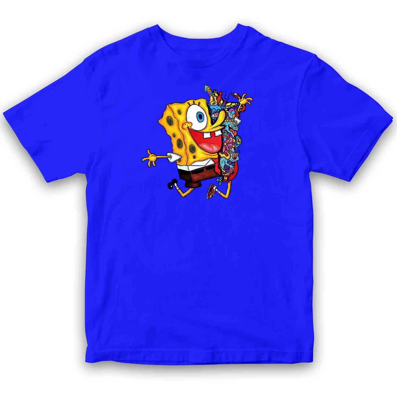SpongeBob Baju Kemeja Boy T Shirt Unisex Girl Dress Cotton Kanak ...