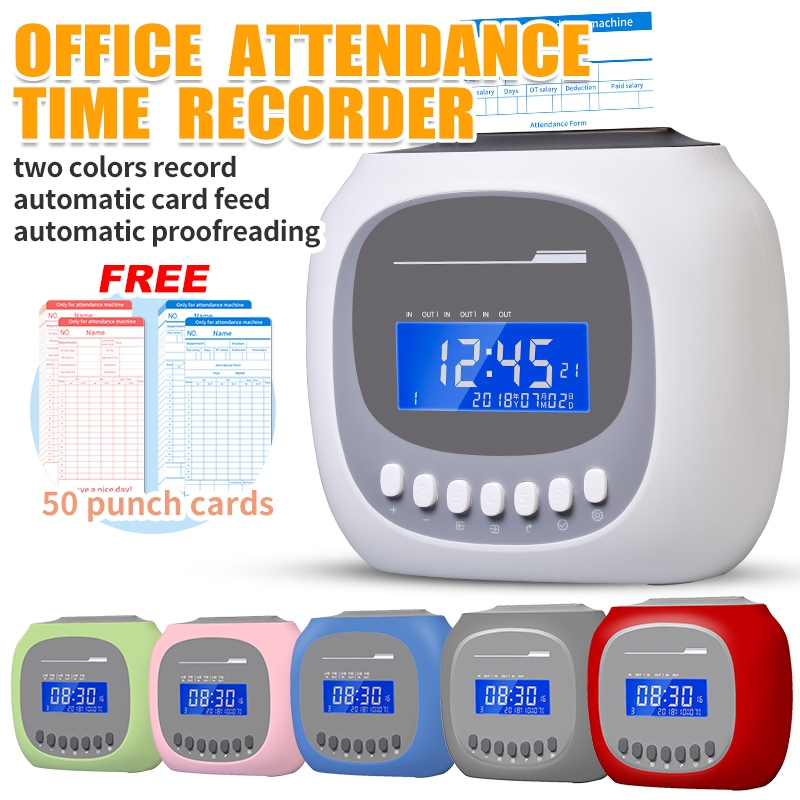 Pony Punch Card Machine Attendance Machine Time Recorder Local Warranty ...