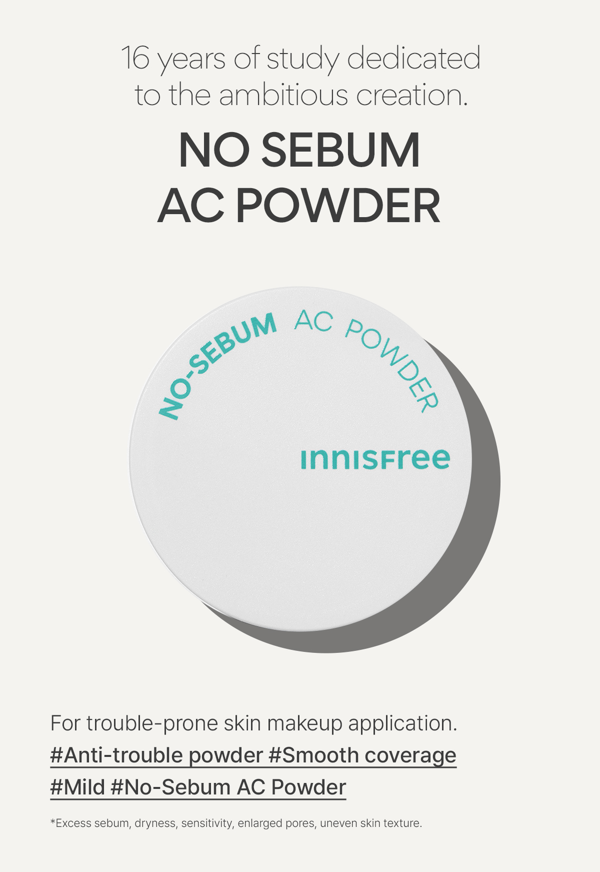 [12 - 13 NOV | BUY 2 GET 40% OFF] INNISFREE No Sebum AC Powder 5g ...