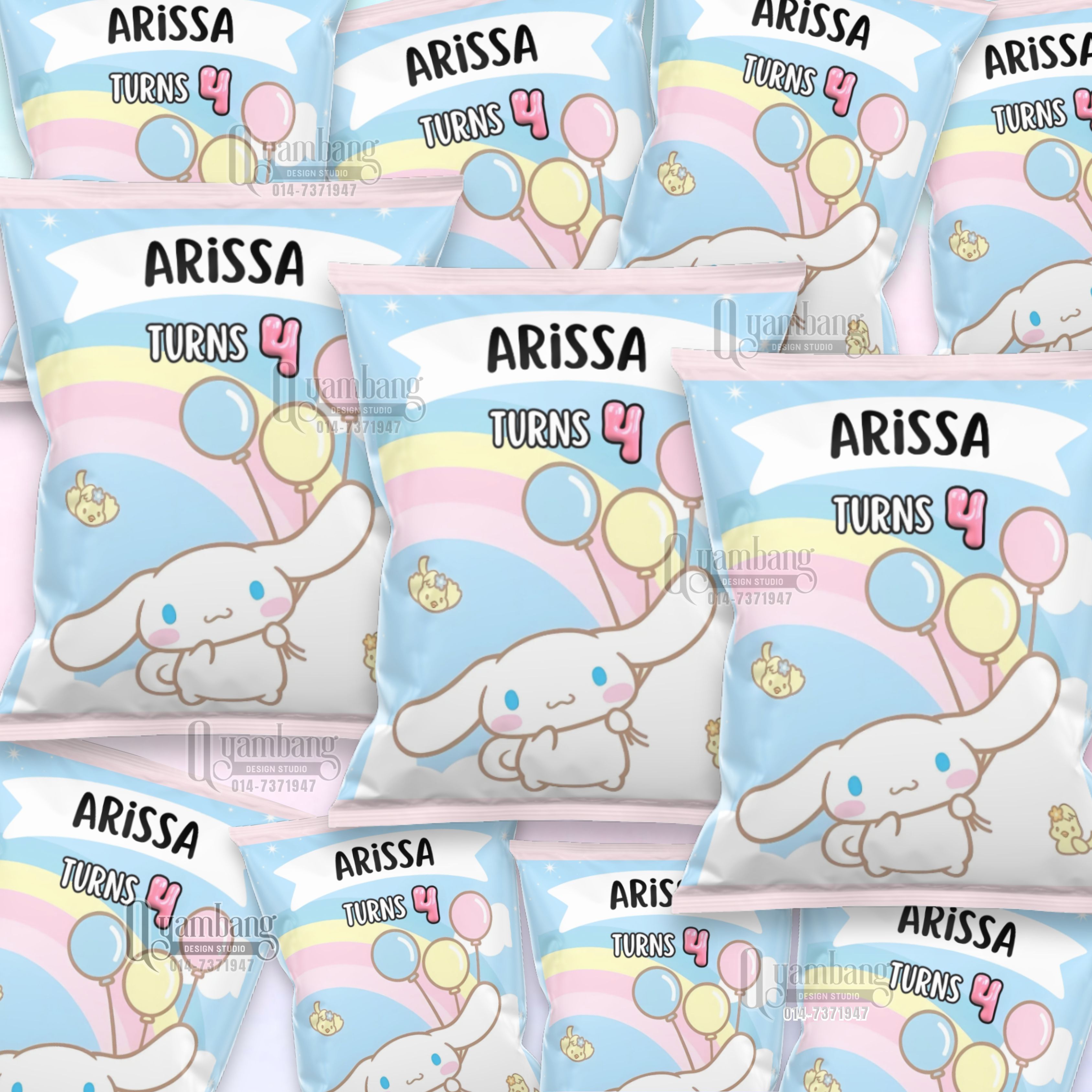 [SIAP 2 HARI] CHIPS BAG CINNAMOROLL / PARTY BAG - 1 PACK (10pcs ...