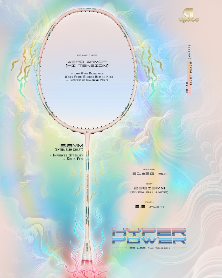 APACS Racket HYPER POWER ( 100% Original ) | Shopee Malaysia