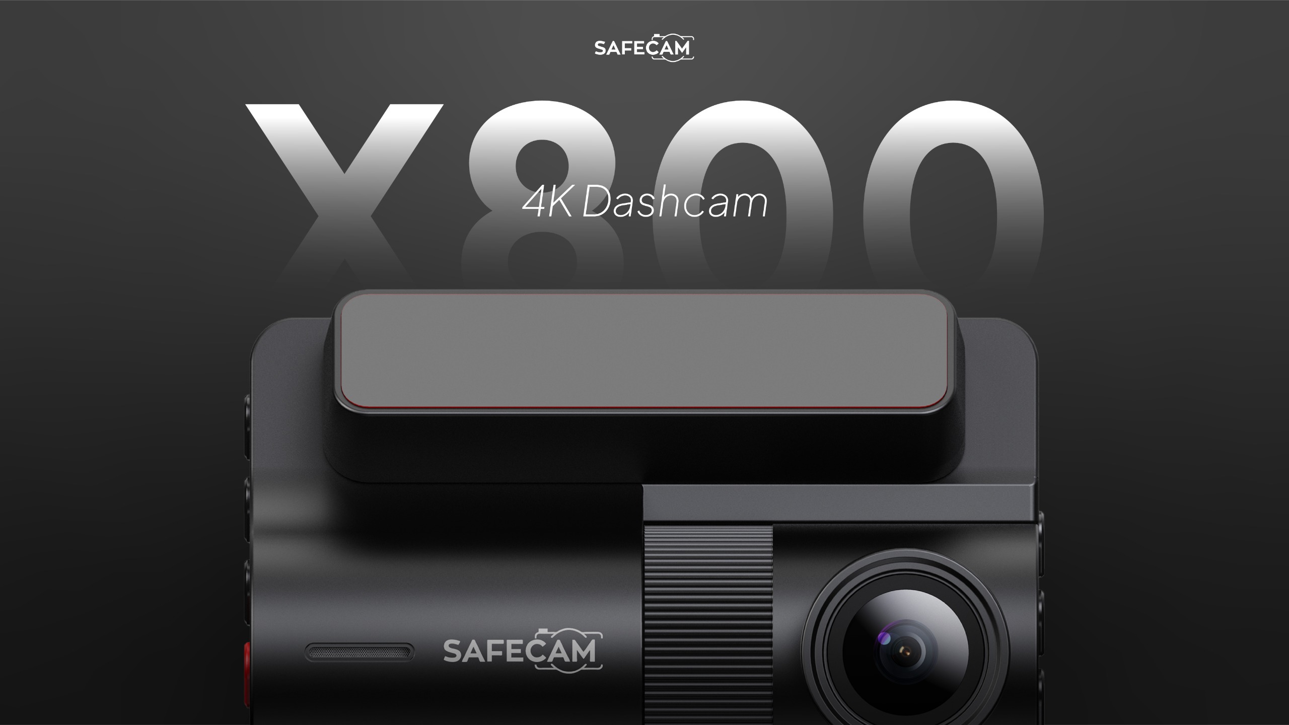 SAFECAM X800 4K WIFI Dual-Channel Dashcam 2160P Front + 1080P Rear ...